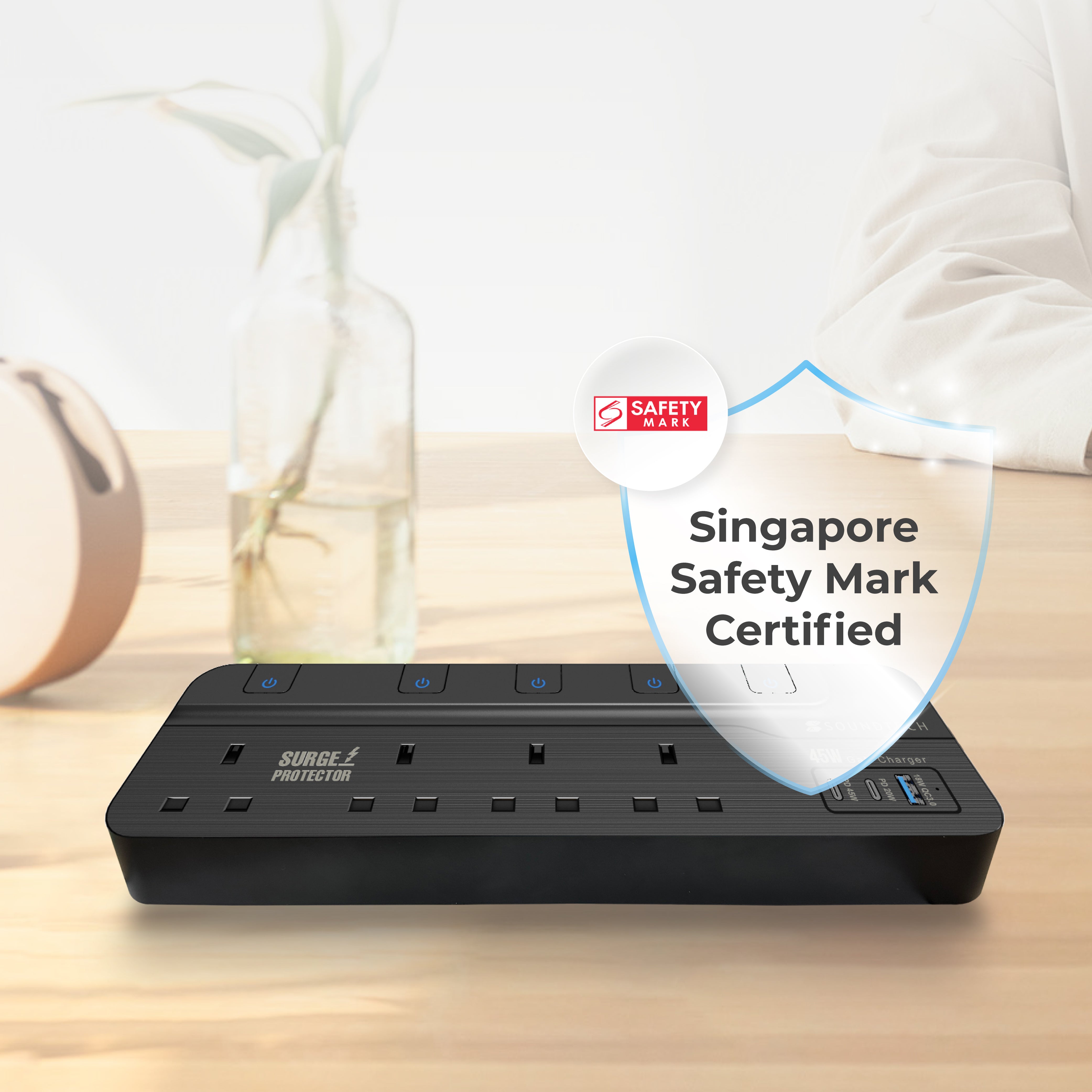 Extension Cord Singapore 0.8M to 6M - Safety Certified | Soundteoh ...