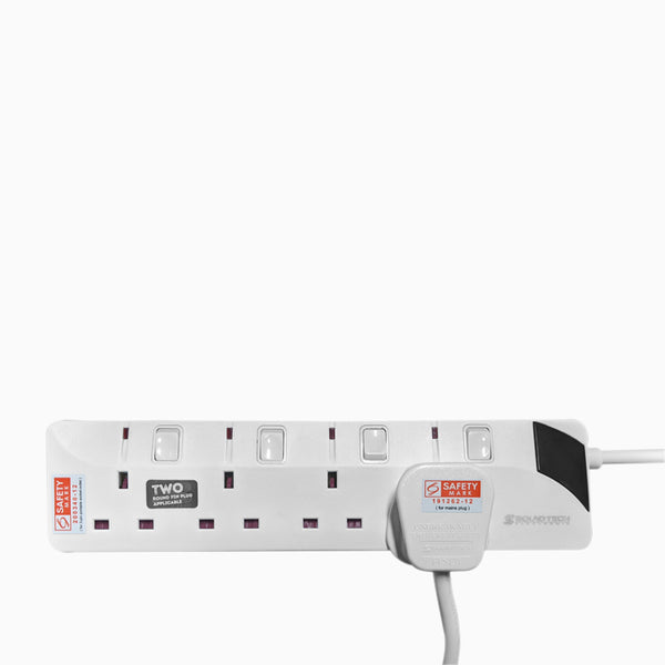 4 Way Extension Socket 3 Metres – SOUNDTEOH