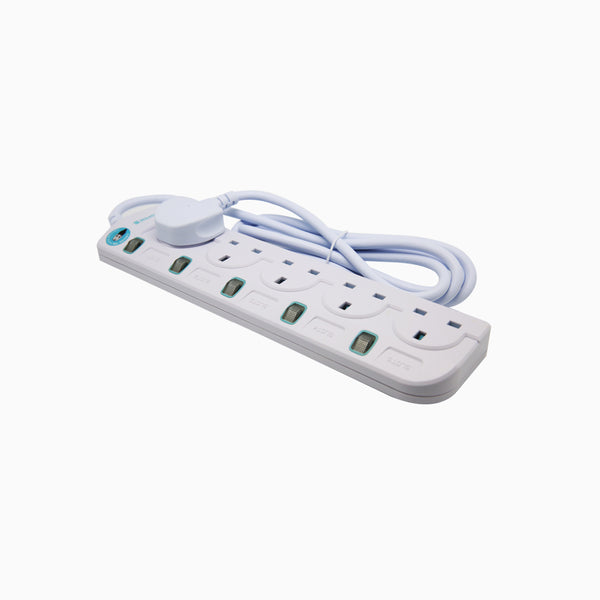 5 Way Extension Socket 2 Metres – SOUNDTEOH
