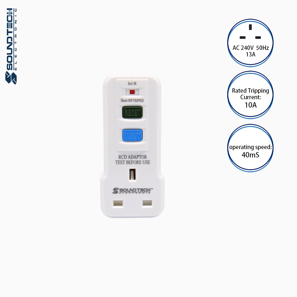 RCD SAFETY ADAPTOR – SOUNDTEOH